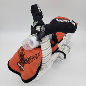 Harley-Davidson | Other | Harley Davidson Motorcycle Diaper Cake | Poshmark